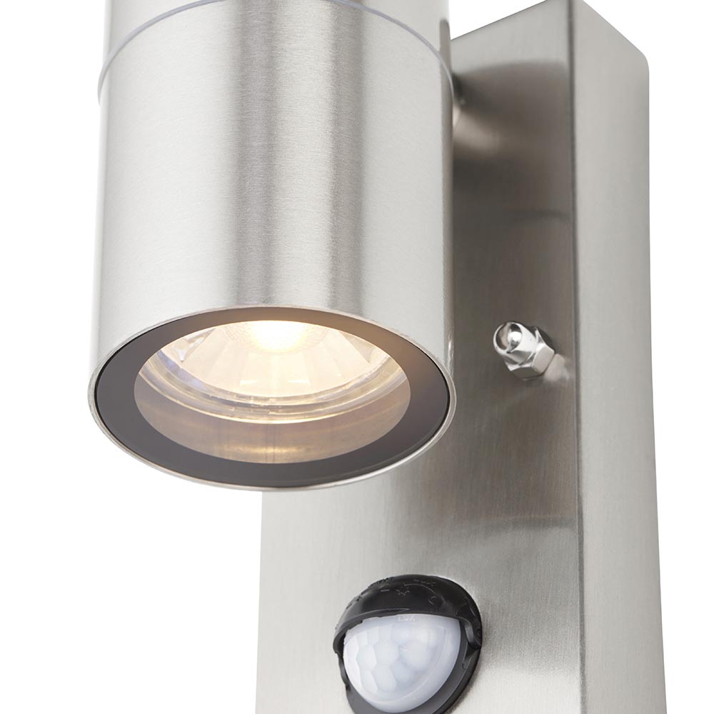 Scope PIR/Photocell 1lt Wall IP65 - Stainless Steel
