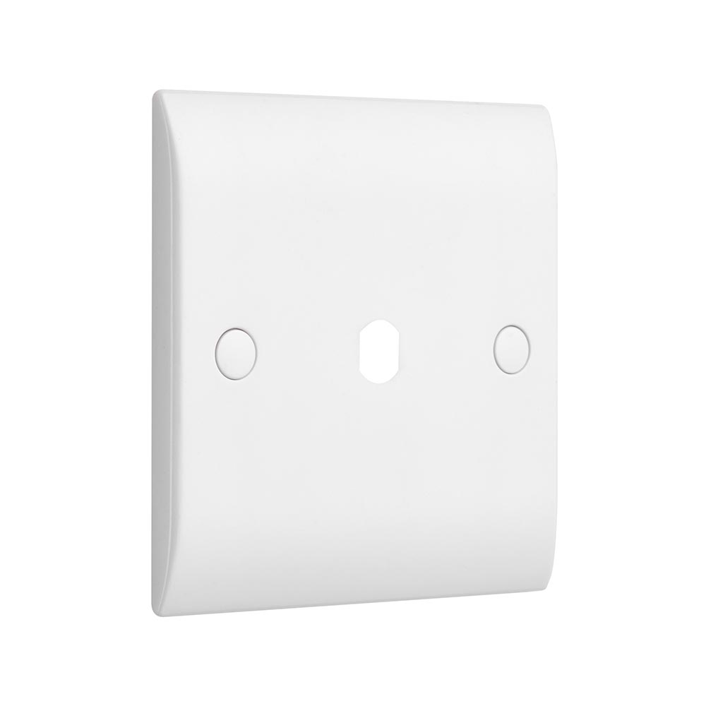 Curved Edge 1G Dimmer Plate With Dimmer Cap