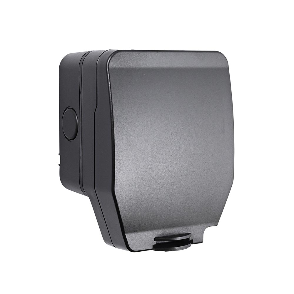 Weatherproof 13A 1G DP Switched Socket -Black